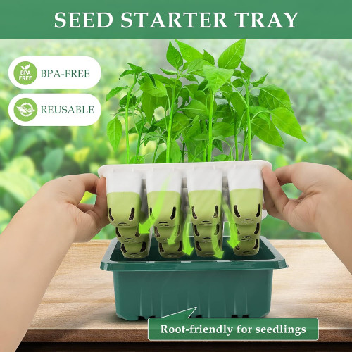 Snagshout | $10.99 (USE 45% CODE +$3 PRIME)Seed Starter Tray, 48 Cells ...