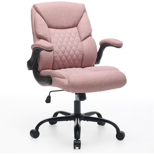Snagshout | Fabric Padded Home Office Chair Cloth Office Chair ...